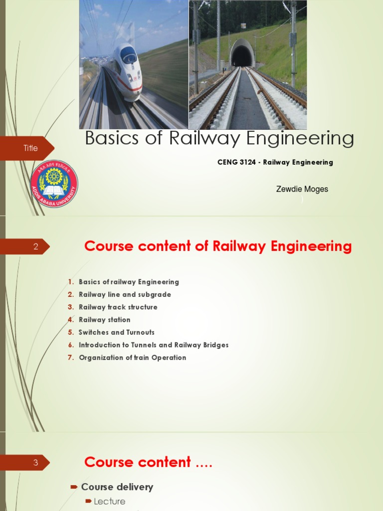 Railway Engineering Course Overview | PDF | Rail Transport | Transport