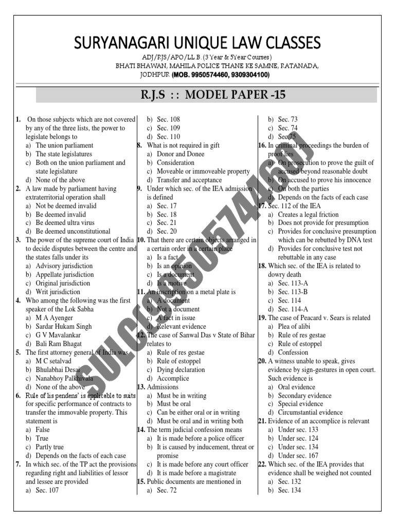 Rjs (E) Model - 15 Edited File | PDF | Crimes | Crime & Violence