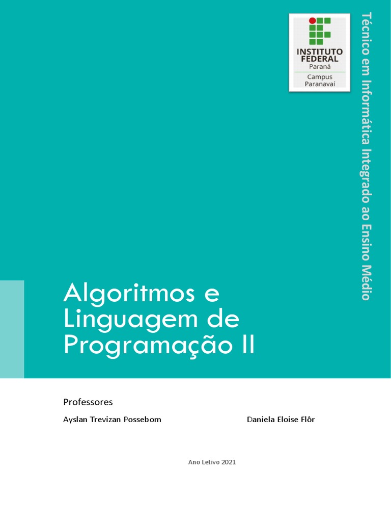 Algoritmos e Linguagem de Programação II | PDF | Algoritmos | Linguagem ...