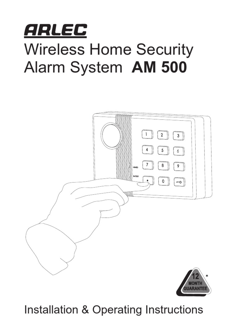 Arlec Wireless Security | PDF | Switch | Light Emitting Diode