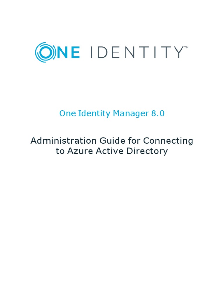 OneIM AzureActiveDirectory Administration | PDF | Active Directory ...