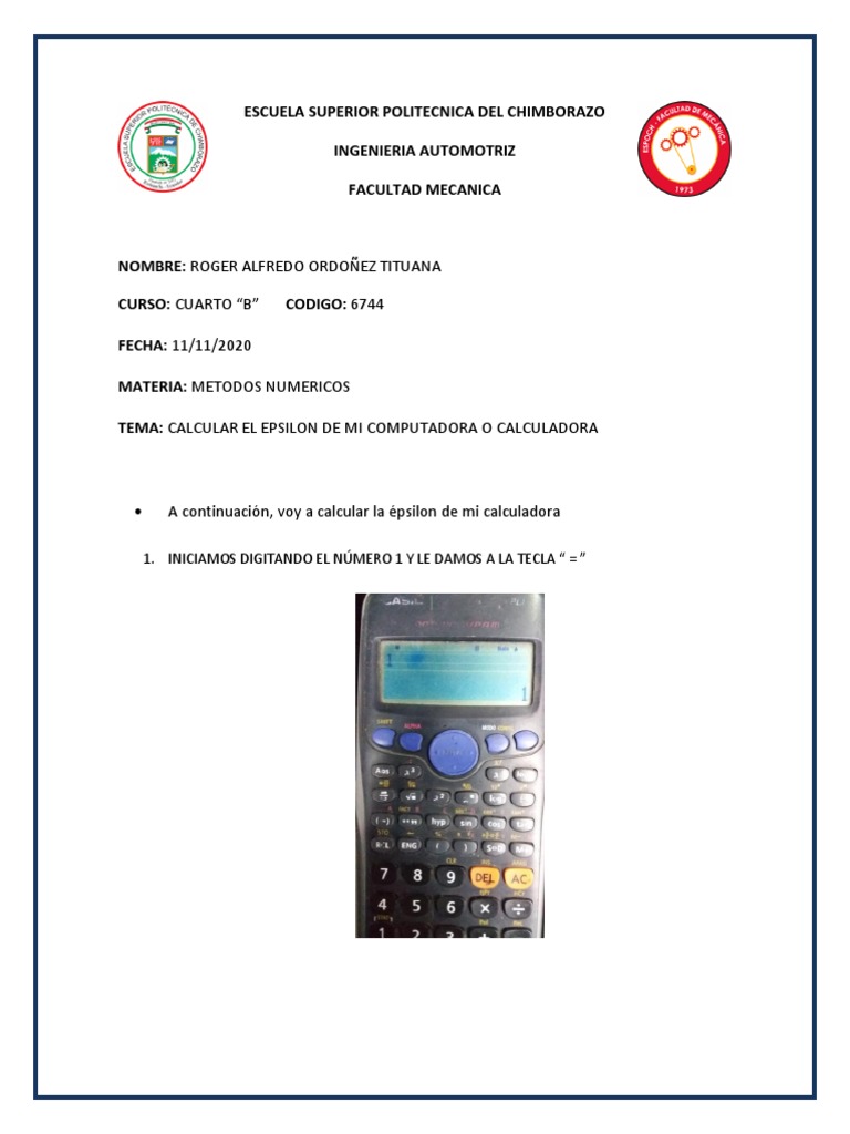 Calcular Epsilon | PDF | Crecimiento personal y profesional | Informática