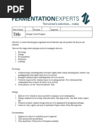 Vegetable Sanitizing - Control Sheet | PDF | Chemistry | Nature