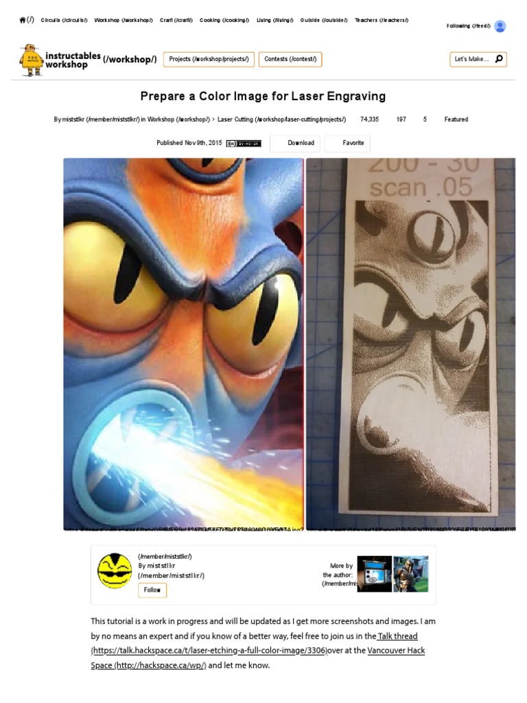 Prepare A Color Image For Laser Engraving - 8 Steps (With Pictures ...