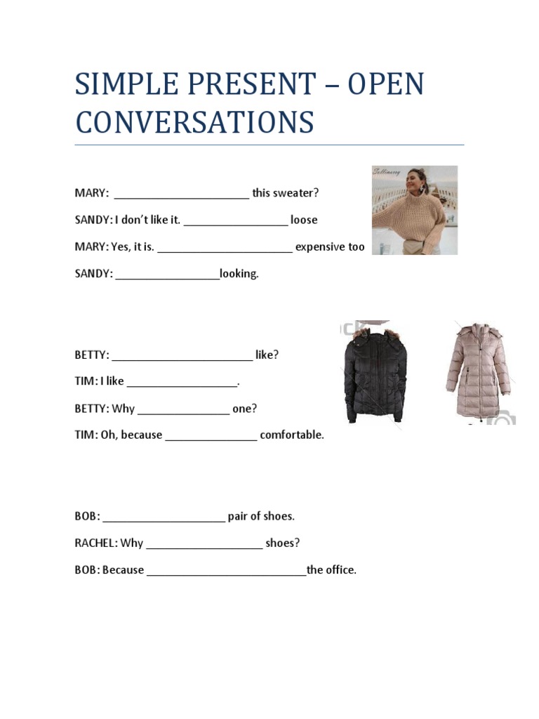 Simple Present - Open Conversations | PDF | Teaching Methods & Materials