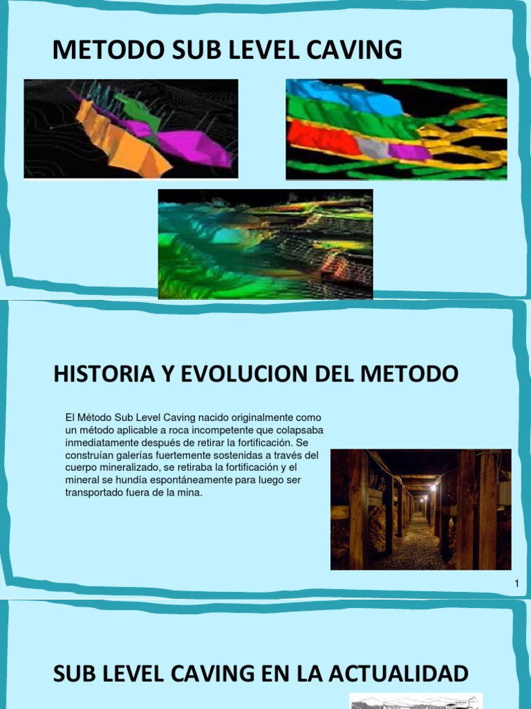 Metodo Sub Level Caving | PDF | Minería | Naturaleza