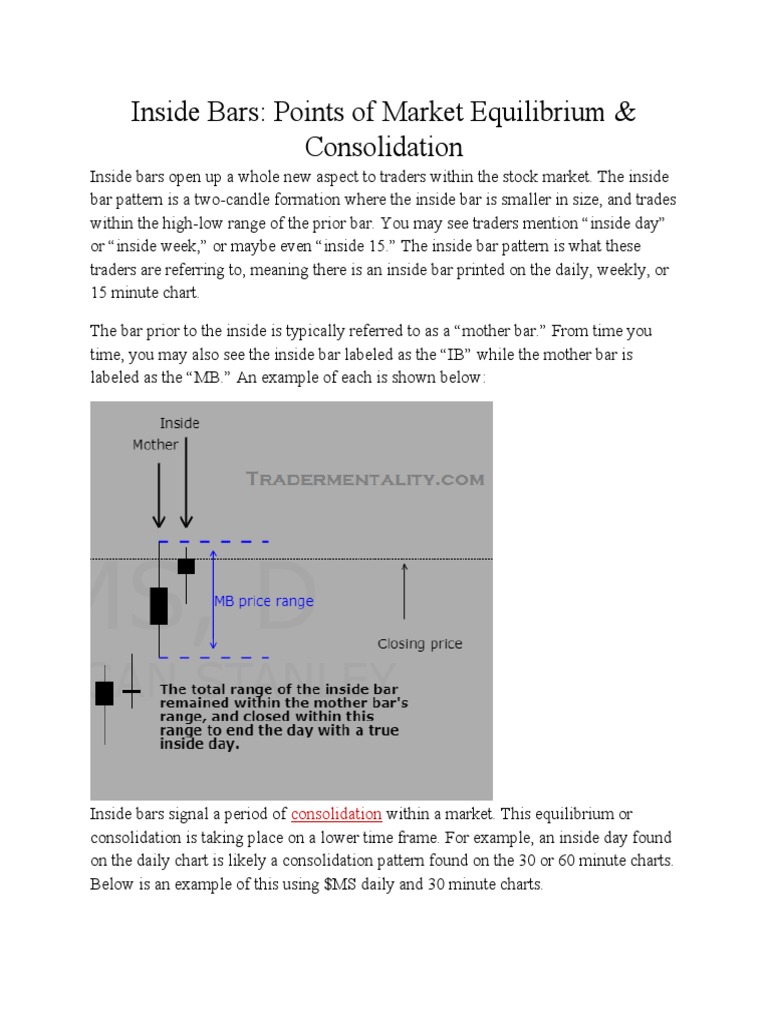 Inside Bar Trading Strategies Explained | PDF | Economics | Economies