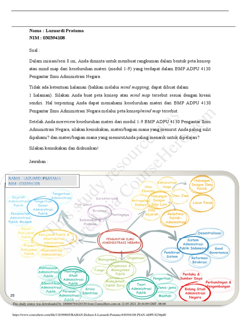 BAHAN Diskusi 8 Lazuardi Pratama 030394108 PIAN ADPU4230 PDF | PDF