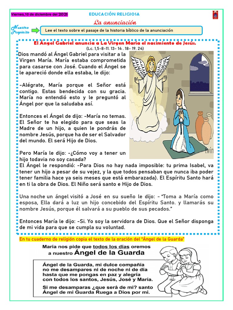 10 - 12 - 2021 La Anunciación | PDF