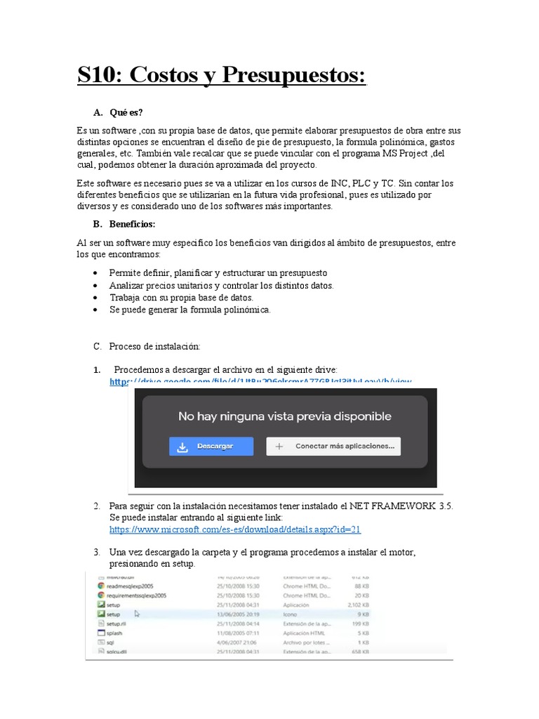 S10: Costos y Presupuestos:: A. Qué Es? | PDF | Presupuesto | Software