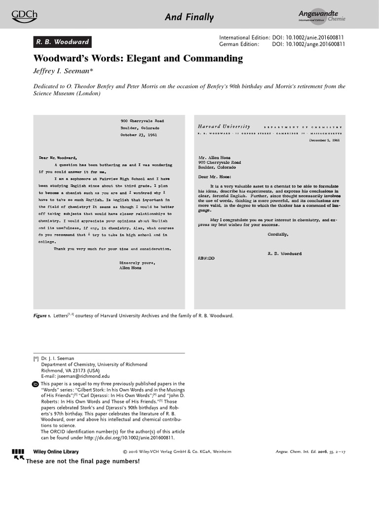 And Finally: Jeffrey I. Seeman | PDF | Chemistry | Chemical Substances