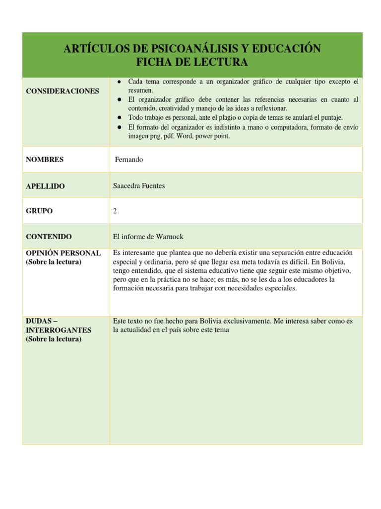El Informe Warnock | PDF | Educación especial | Comunicación