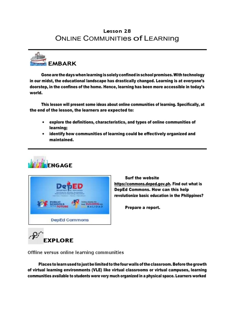 Fostering Online Learning Communities: Characteristics, Benefits and ...