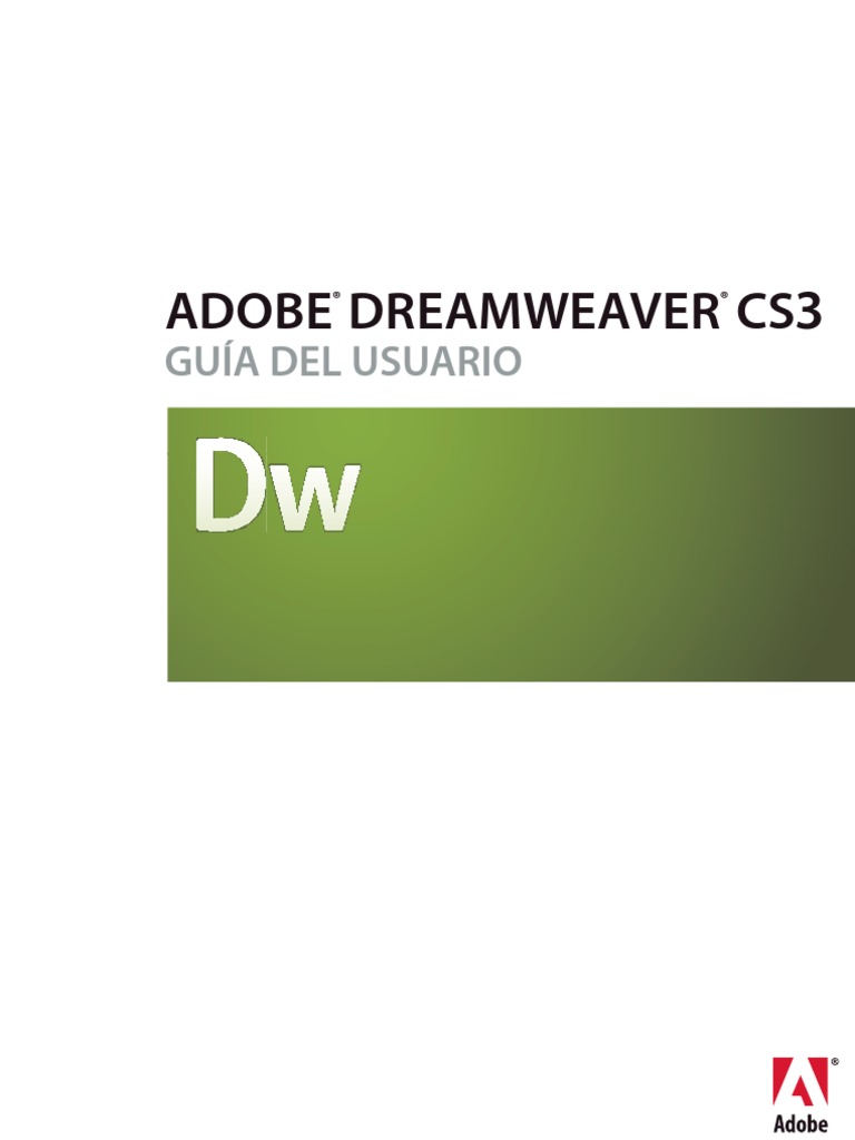 Manual Adobe Dreamweaver CS3 | PDF | Adobe Dreamweaver | Php