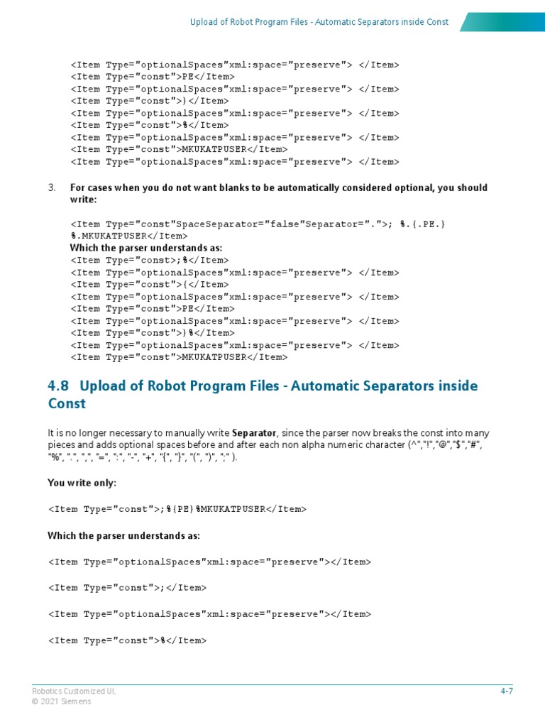 RoboticsCustomizedUIManual (091 120) | PDF | Xml | Parameter (Computer Programming)