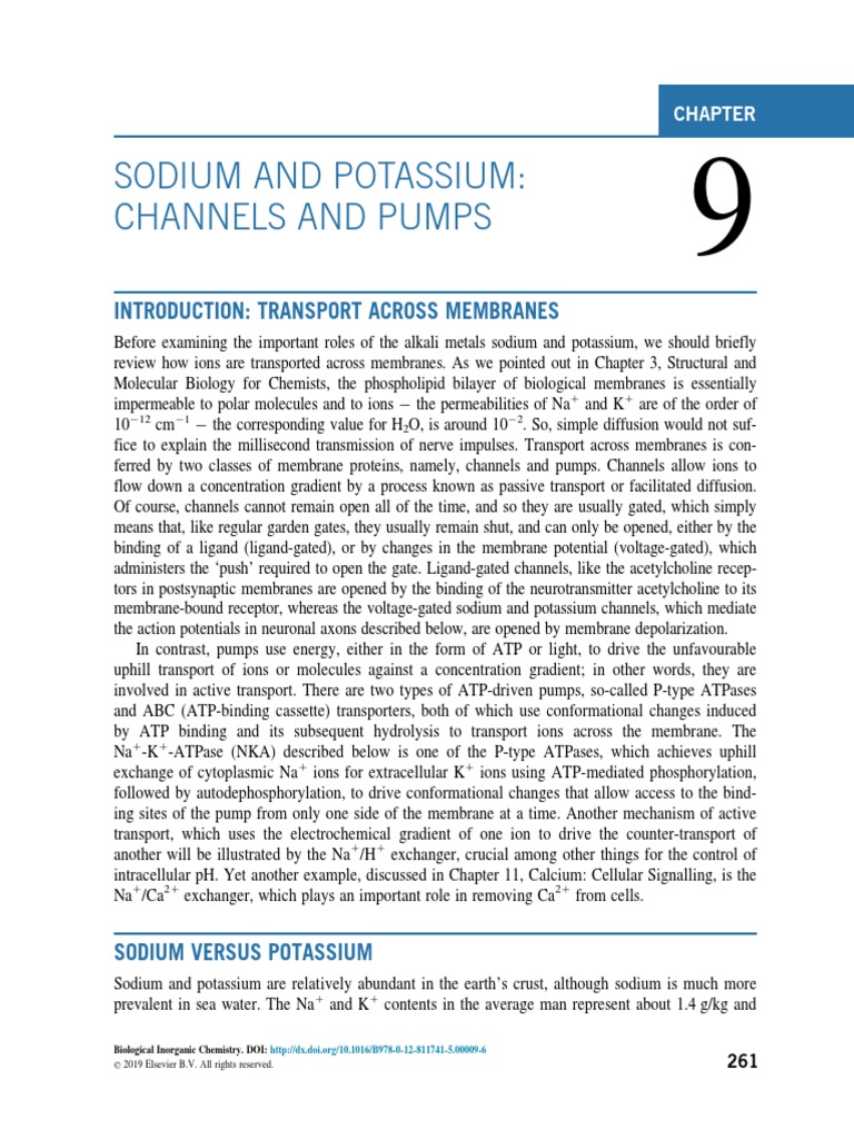 Sodium and Potassium: Channels and Pumps: Introduction: Transport ...