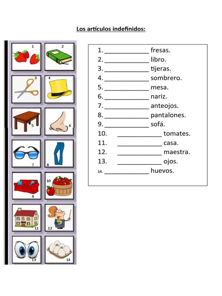 Los Articulos Practica | PDF