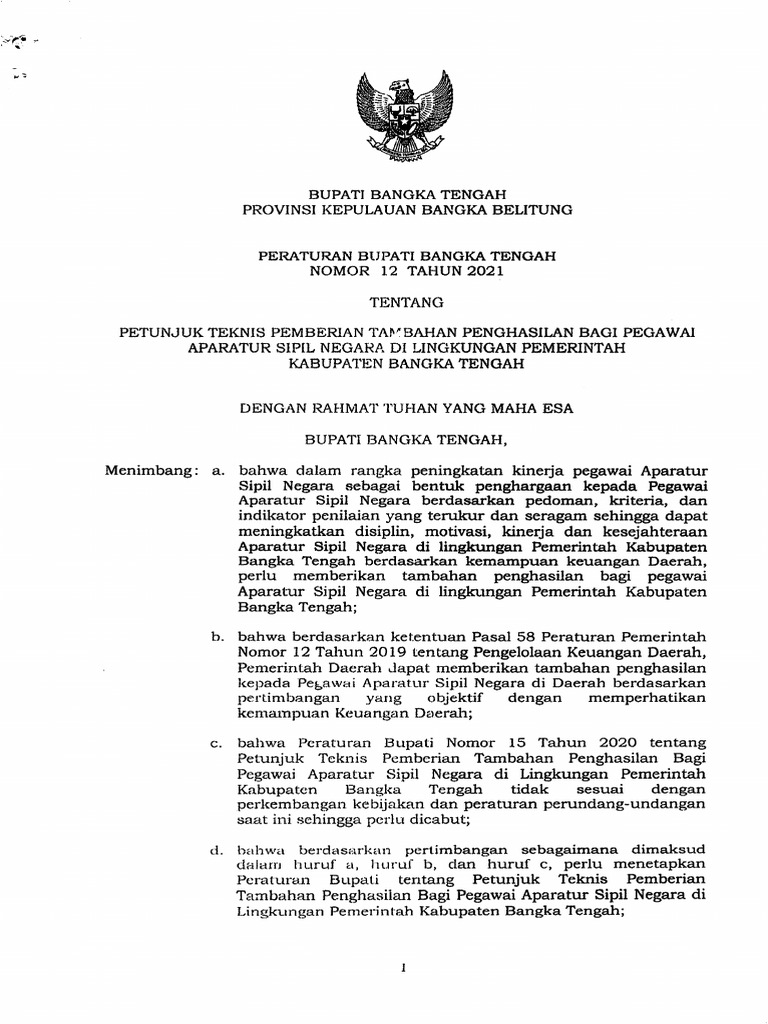 Perbub TPP 2021 | PDF