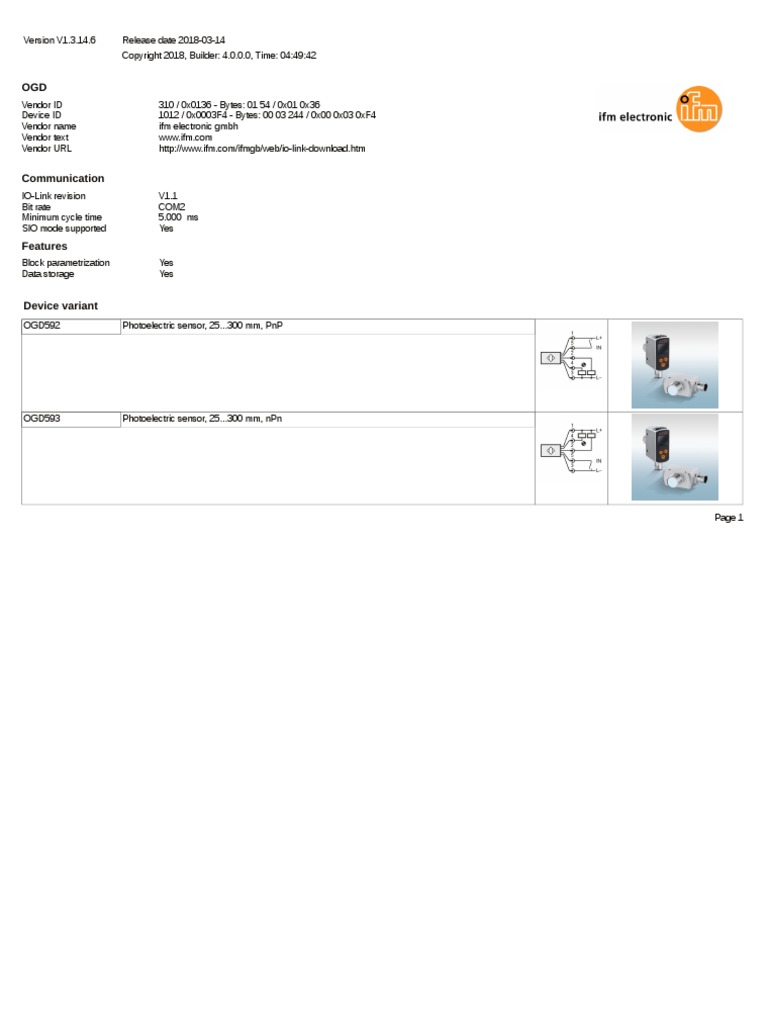 Ifm OGD592 20180314 IODD11 en | PDF | Boolean Data Type | Integer ...