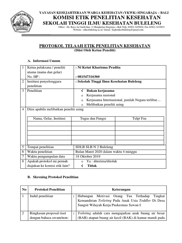 Contoh Protokol | PDF