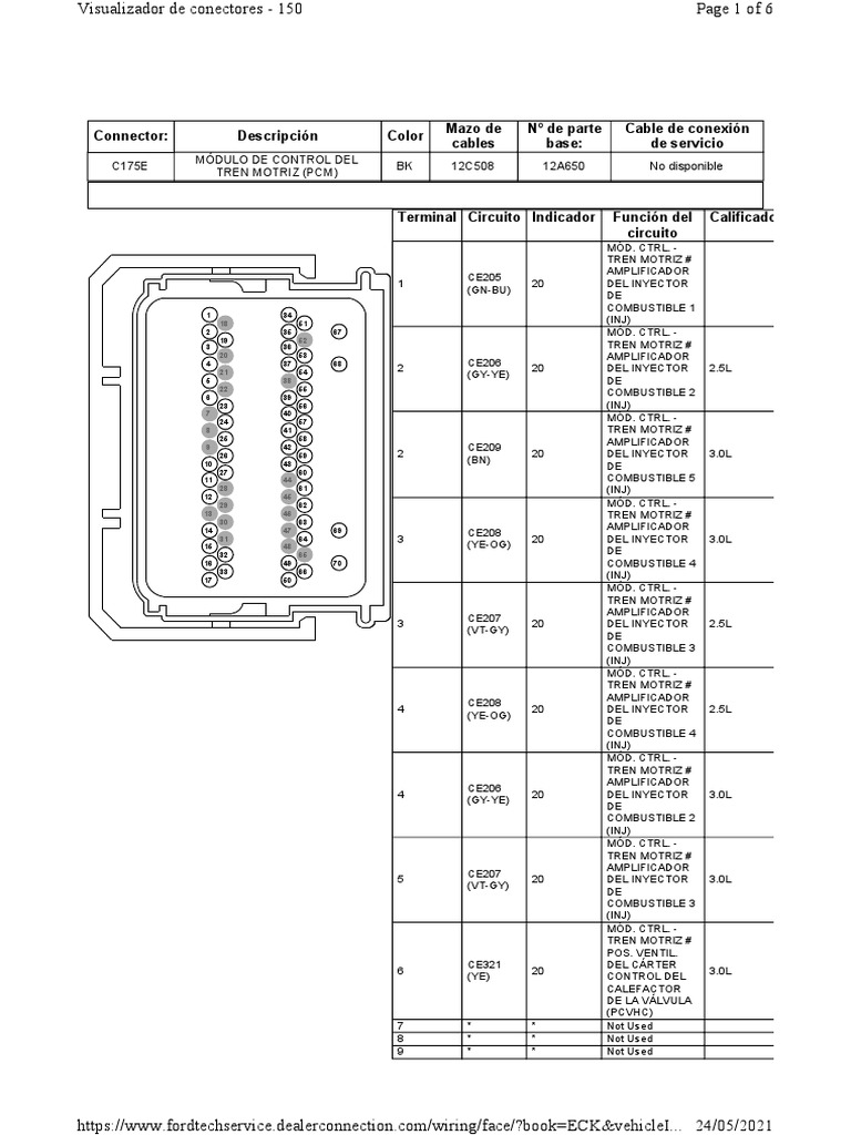 Conector 175E | PDF | Bienes manufacturados | Tecnología de vehículos