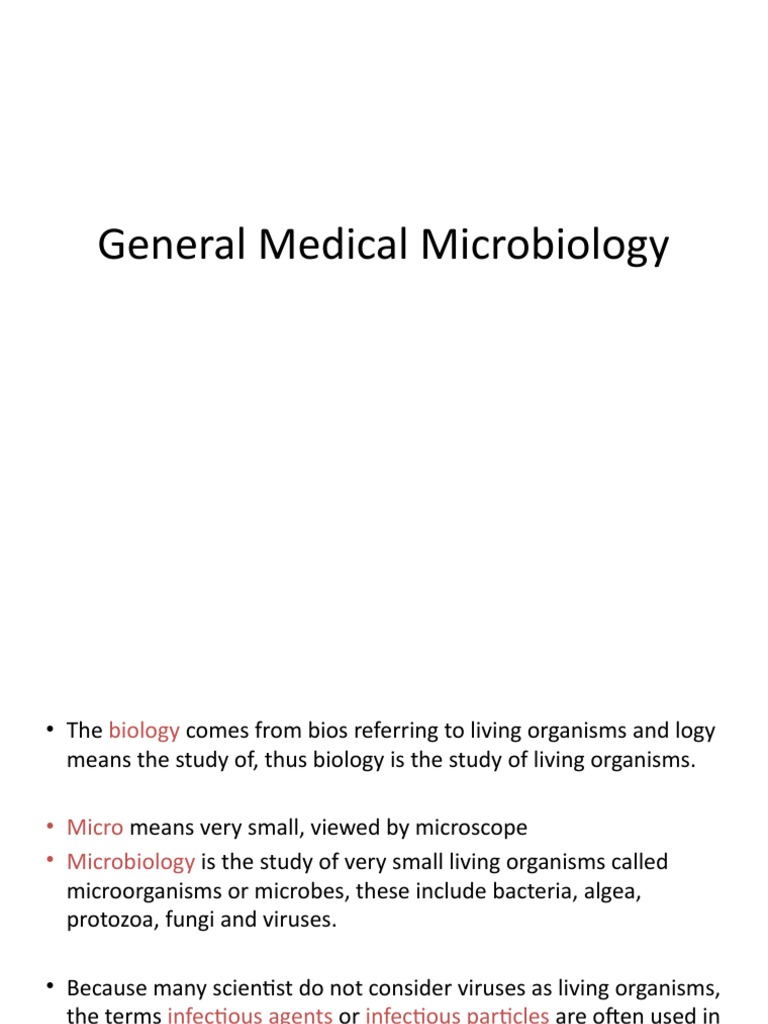 General Medical Microbiology | PDF | Microbiology | Microorganism