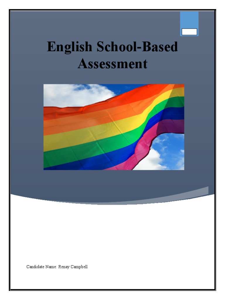 CSEC English SBA | PDF | Homosexuality | Lgbt