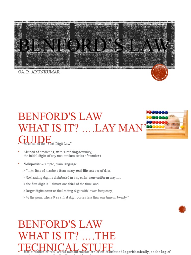 Benford's Law | PDF | Accounts Payable