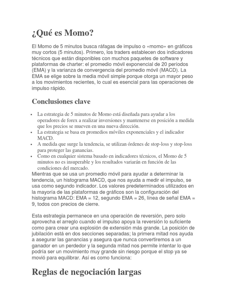 Qué Es Momo | PDF | Tendencia del mercado | Economias