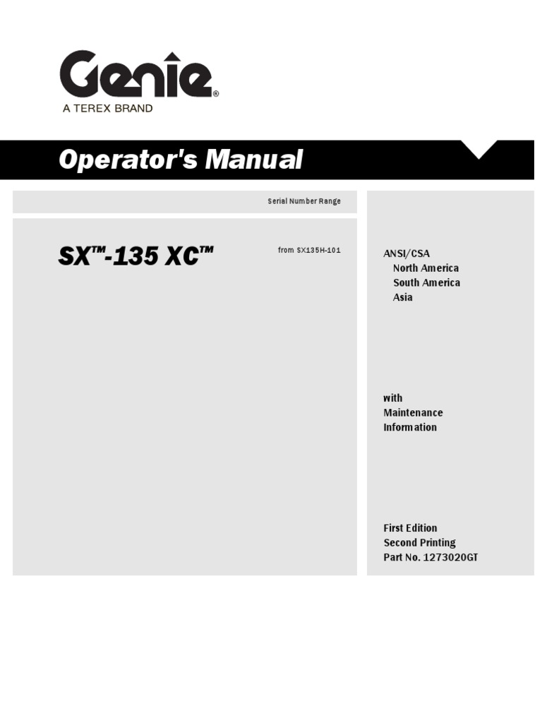 Genie Lift Manual | PDF | Safety | Liquefied Petroleum Gas