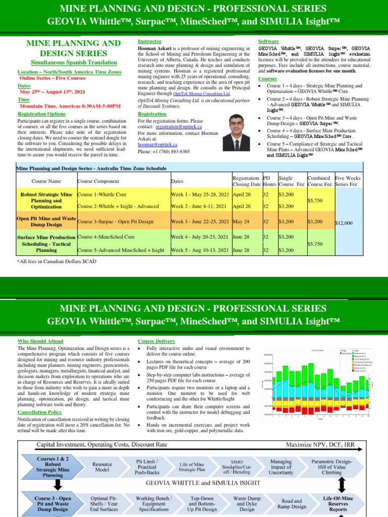 Mine Planning and Design Series-Americas | PDF | Mining | Net Present Value