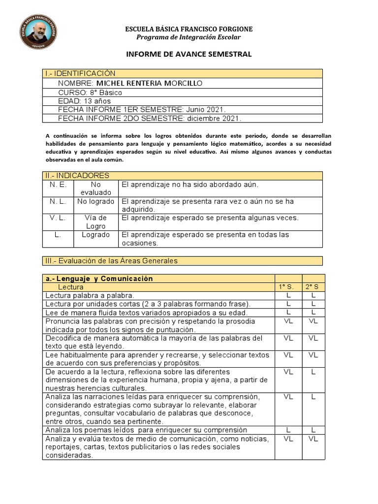AVANCE 8° Michelle Renteria | PDF | Decimal | Memoria