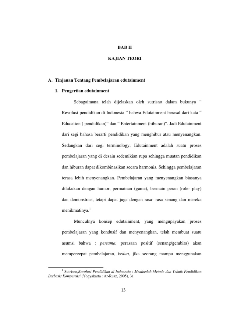 Edutainment Konsep | PDF
