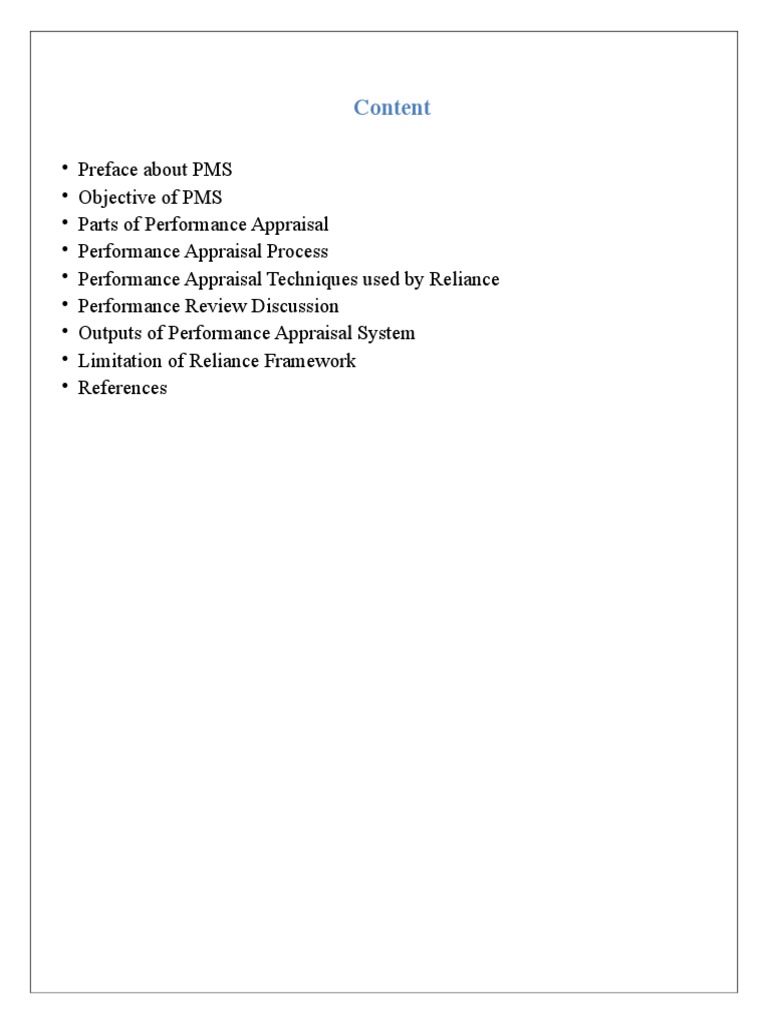 Reliance Retail PMS | PDF | Performance Appraisal | Psychological Concepts