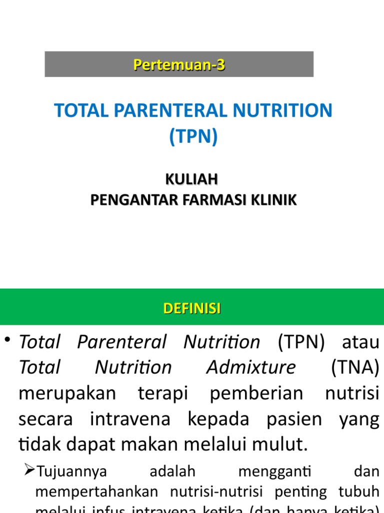 3.sediaan TPN | PDF
