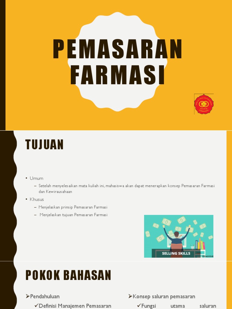 Pengantar Pemasaran Farmasi | PDF