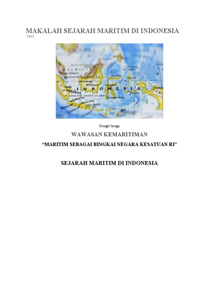 Makalah Sejarah Maritim Di Indonesia | PDF | Perjalanan | Sains ...