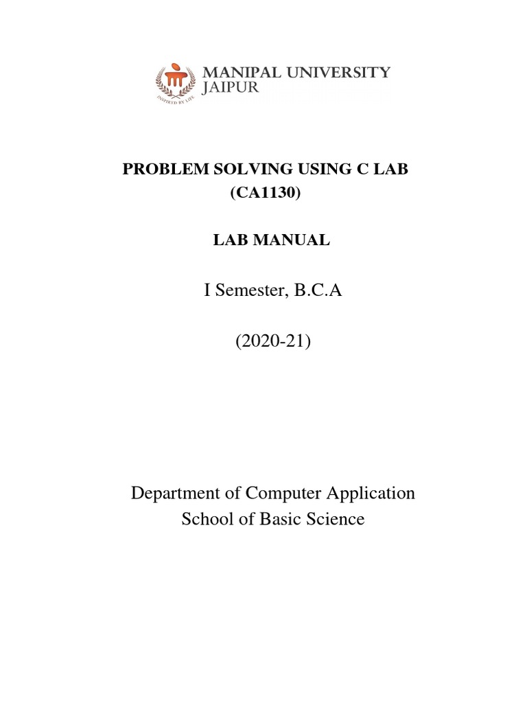 Updated-C - Lab - Manual 2021 - List of Experiment | PDF | Matrix ...