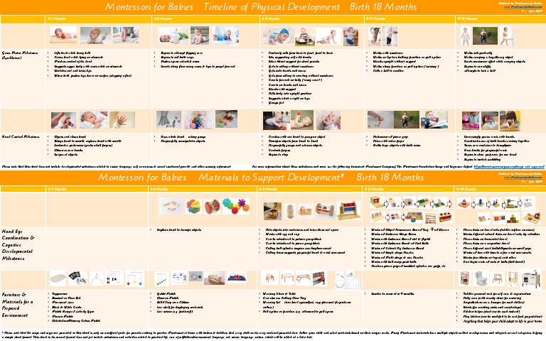 Montessori Baby Development Timeline | PDF | Hand