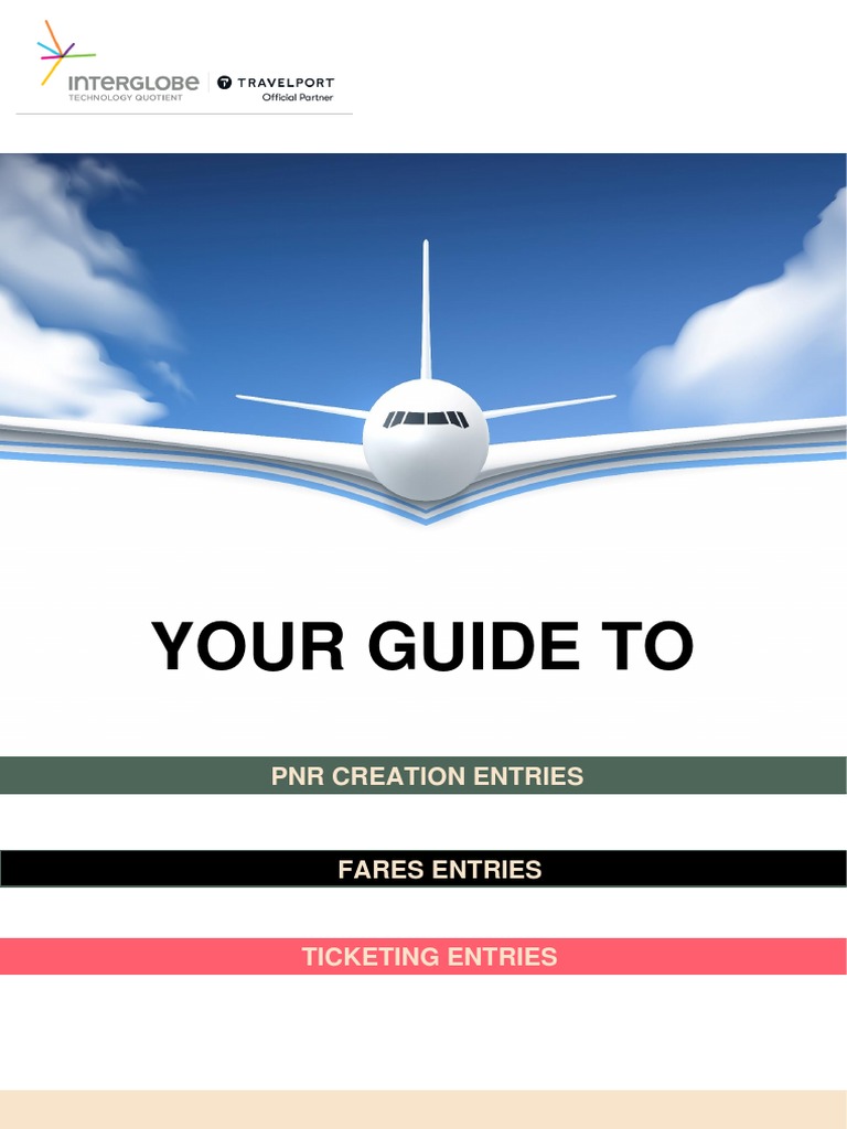 PNR Creation Guide for Travel Agents | PDF | Receipt | Written ...