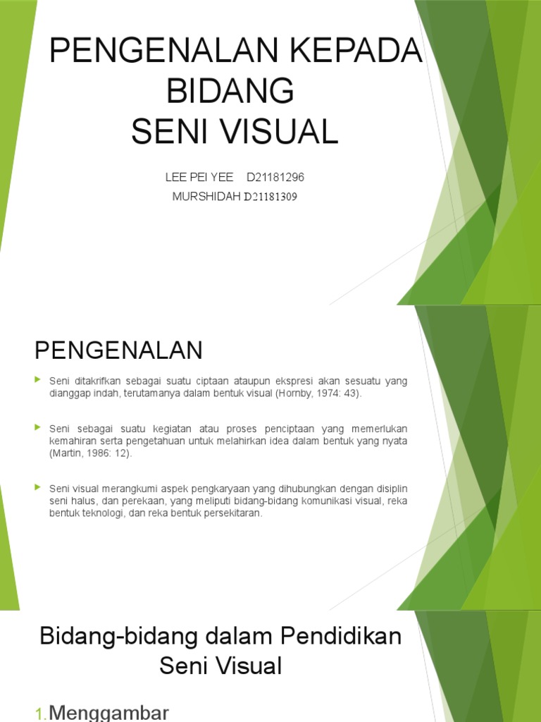 Pengenalan KPD Bidang Seni Visual | PDF
