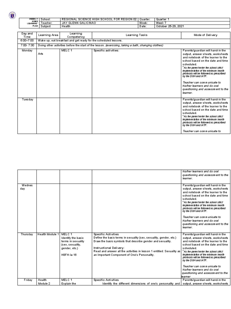 Whlphealthq 1 | PDF | Learning | Worksheet