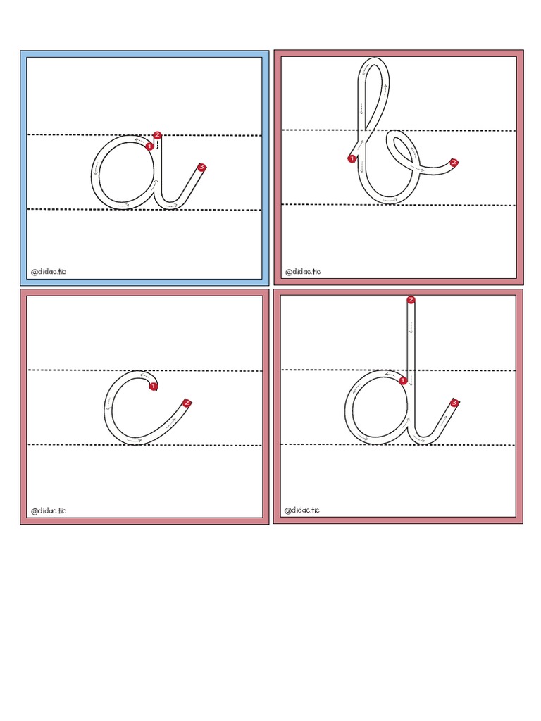 Abecedario Grafomotricidad | PDF