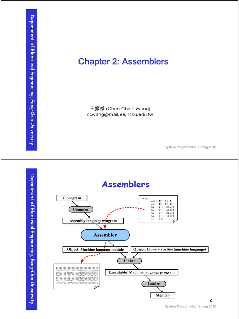 Chapter 2: Assemblers Chapter 2: Assemblers | PDF | Assembly Language | Subroutine