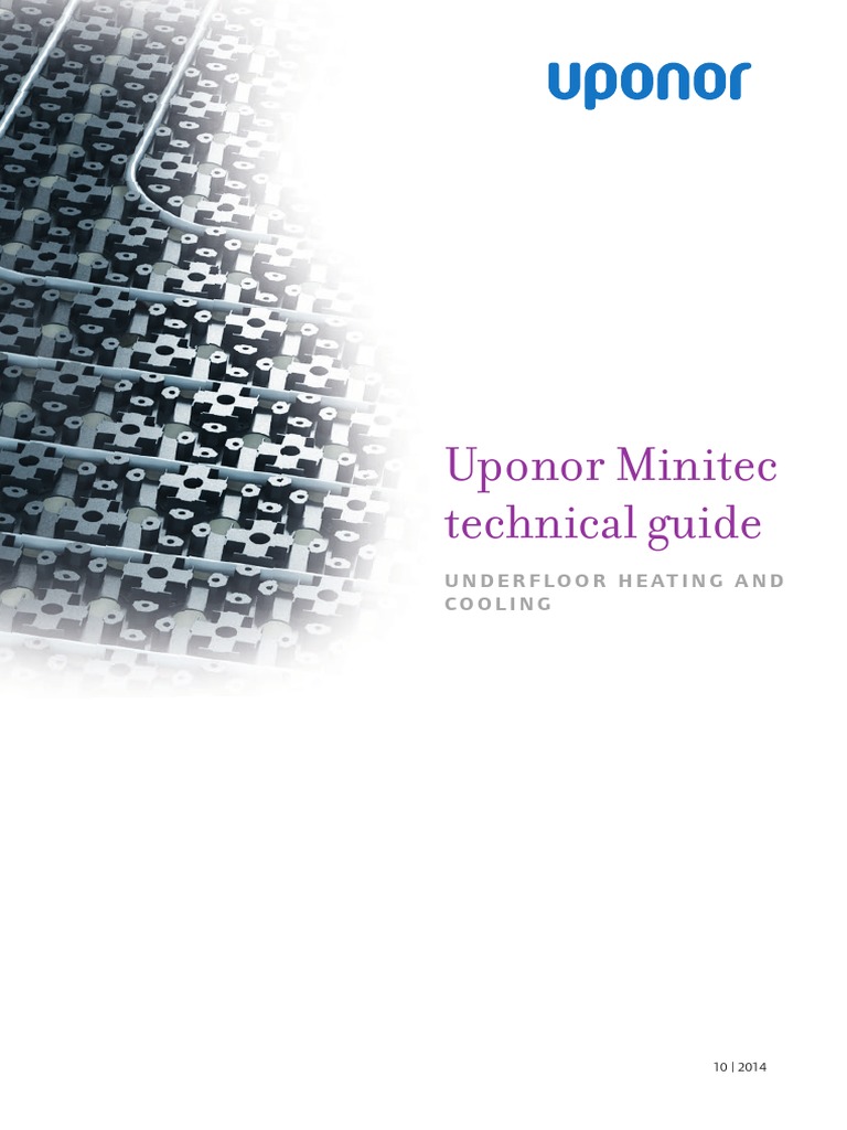 Uponor Minitec Technical Guide: Underfloor Heating and Cooling | PDF ...