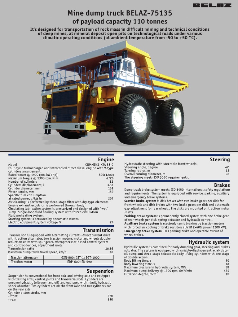 Belaz 75135 en (2ec) | PDF
