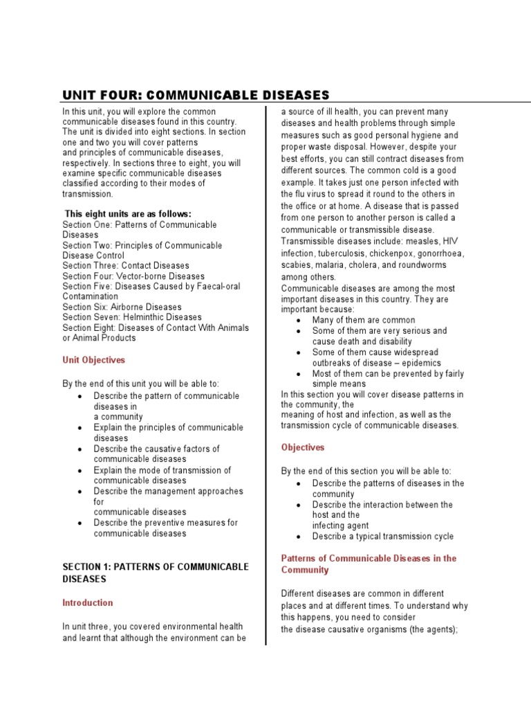 Communicable Diseases | PDF