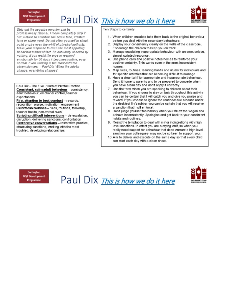 Paul Dix: This Is How We Do It Here | PDF | Social Psychology ...