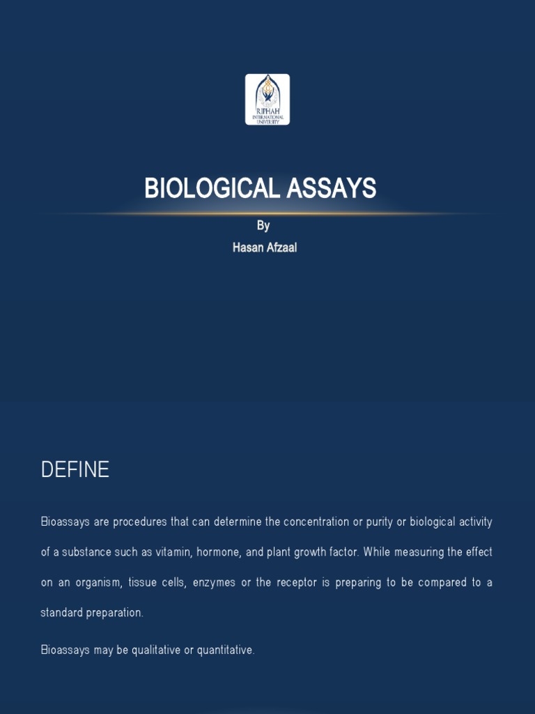 Biological Assays | PDF | Bioassay | Assay