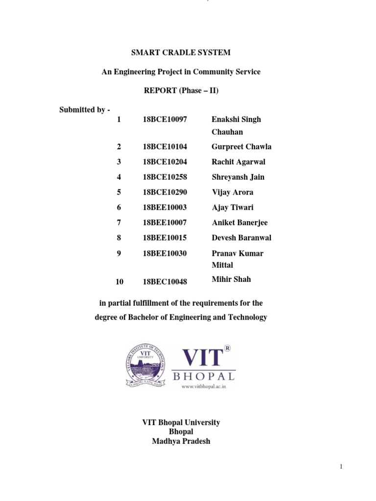 SMART CRADLE SYSTEM - Final 2 | PDF | Internet Of Things | Detector (Radio)